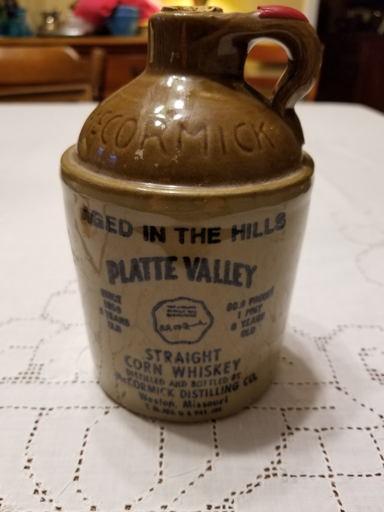 Vintage Stoneware Advertising Jug of 6 Tall for Platte | Etsy