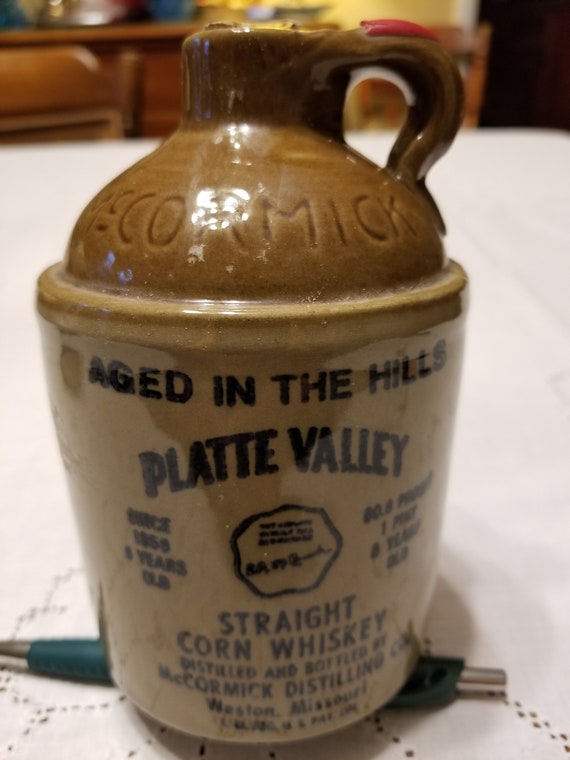 Vintage Stoneware Advertising Jug of 6 Tall for Platte | Etsy