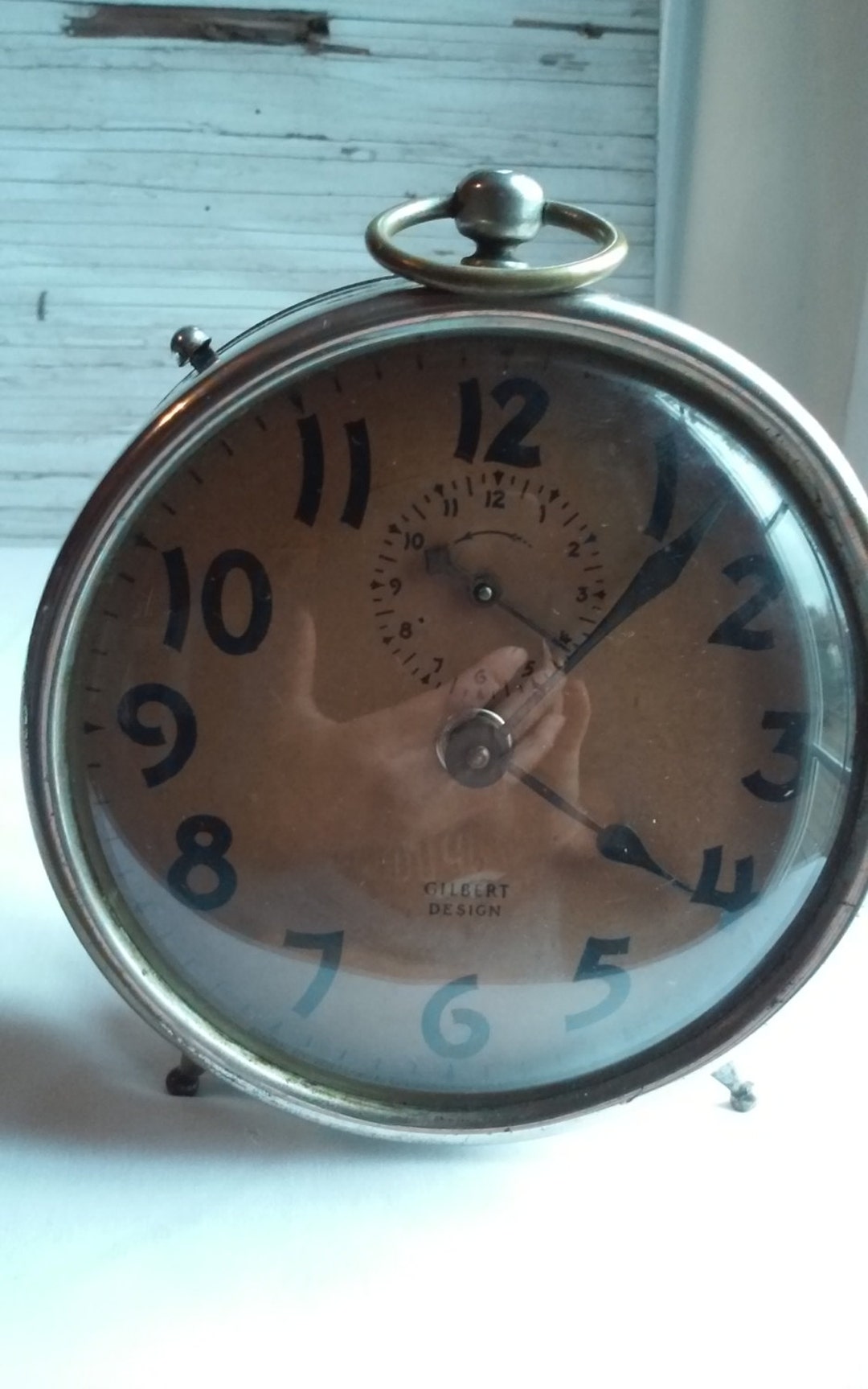 Vintage 1920s Gilbert Alarm Clock and Working. Nice Stainless Steel ...