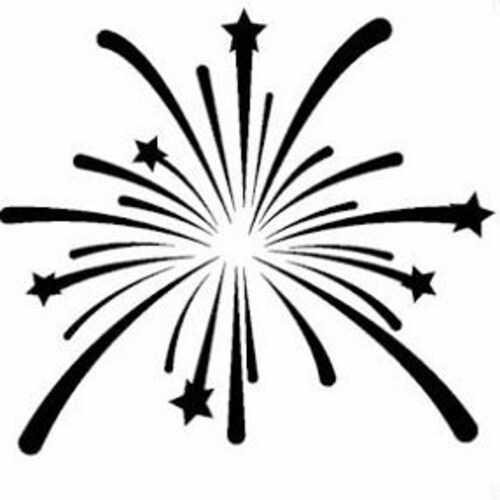 Fireworks SVG New Year SVG Cut File Vinyl Decal for Silhouette | Etsy