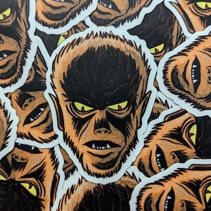 Retro Werewolf by Night Vinyl Sticker - Etsy