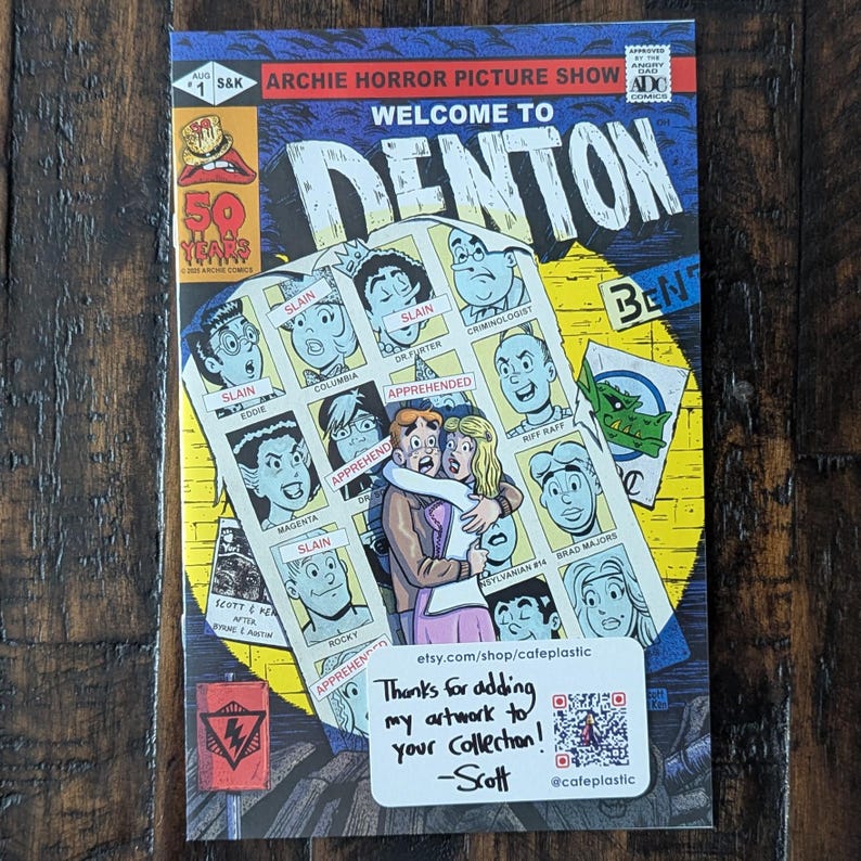 Archie Horror Picture Show 2025 Store Exclusive Cover by Scott & Ken - Etsy