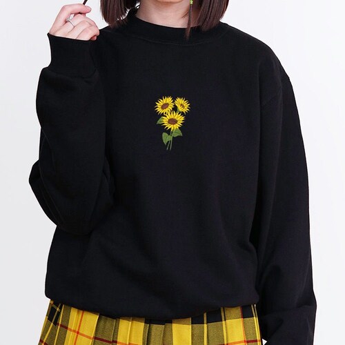 Sunflower Sweatshirt Aesthetic Clothing Sunflower Shirt - Etsy