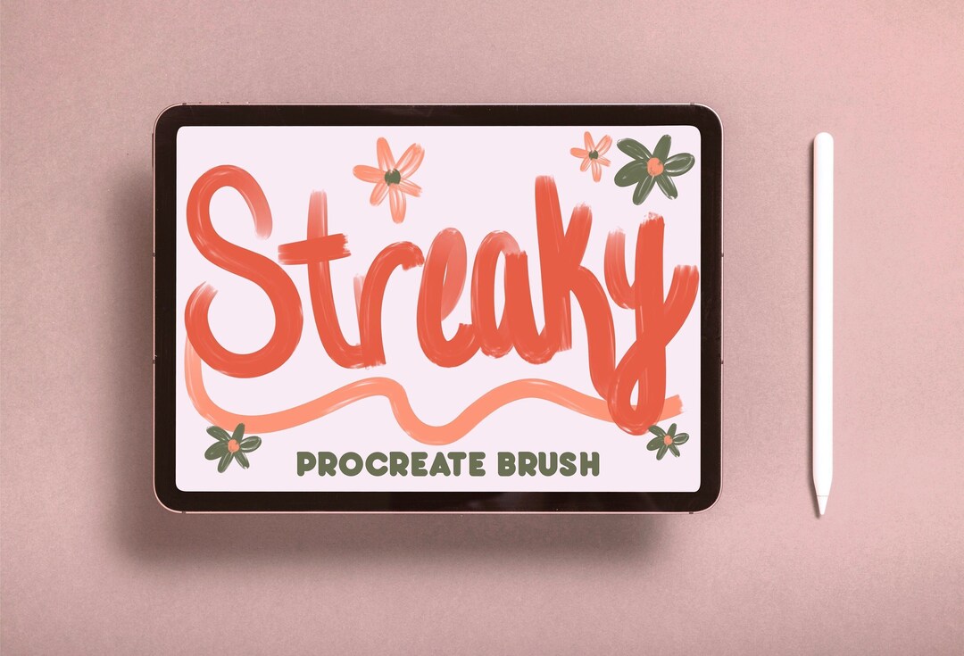 Streaky Paint Procreate Brush | Instant Digital Download - Etsy