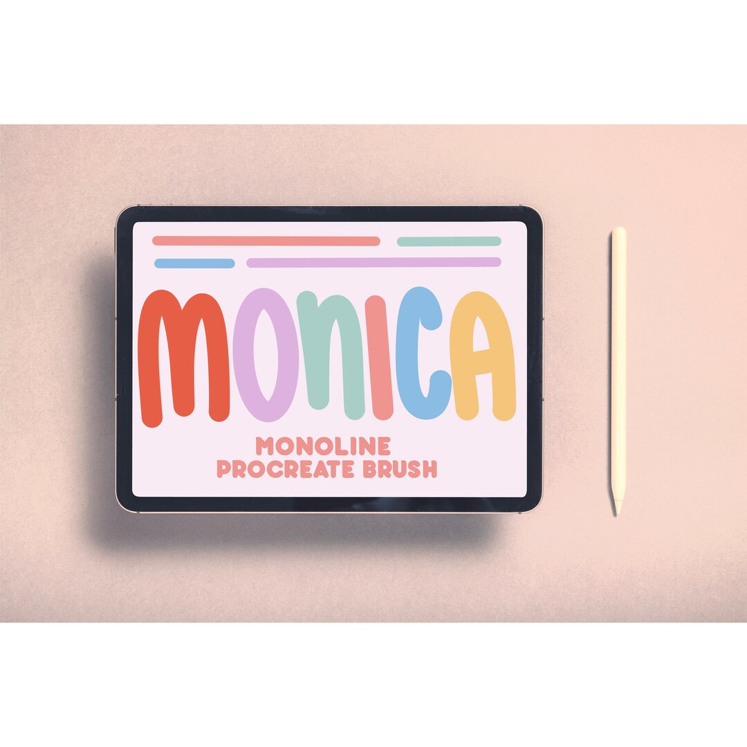 Monoline Procreate Brush | Instant Digital Download - Etsy
