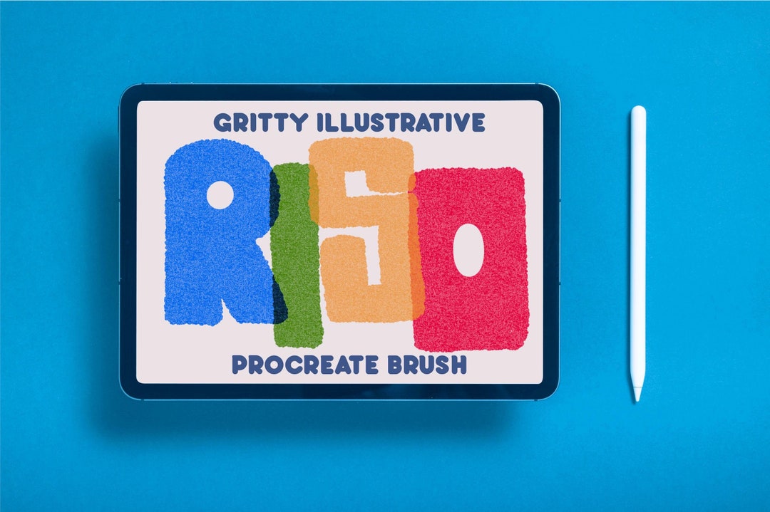Gritty Risograph Procreate Brush | Instant Digital Download - Etsy