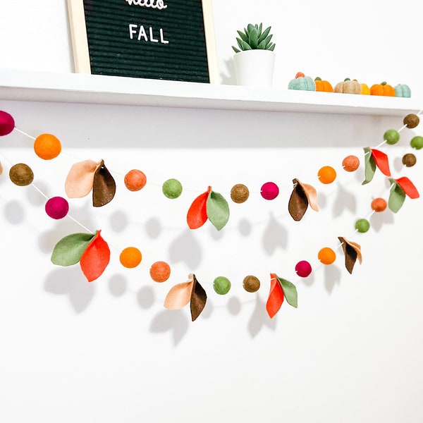Fall Felt Leaf Garland - Etsy