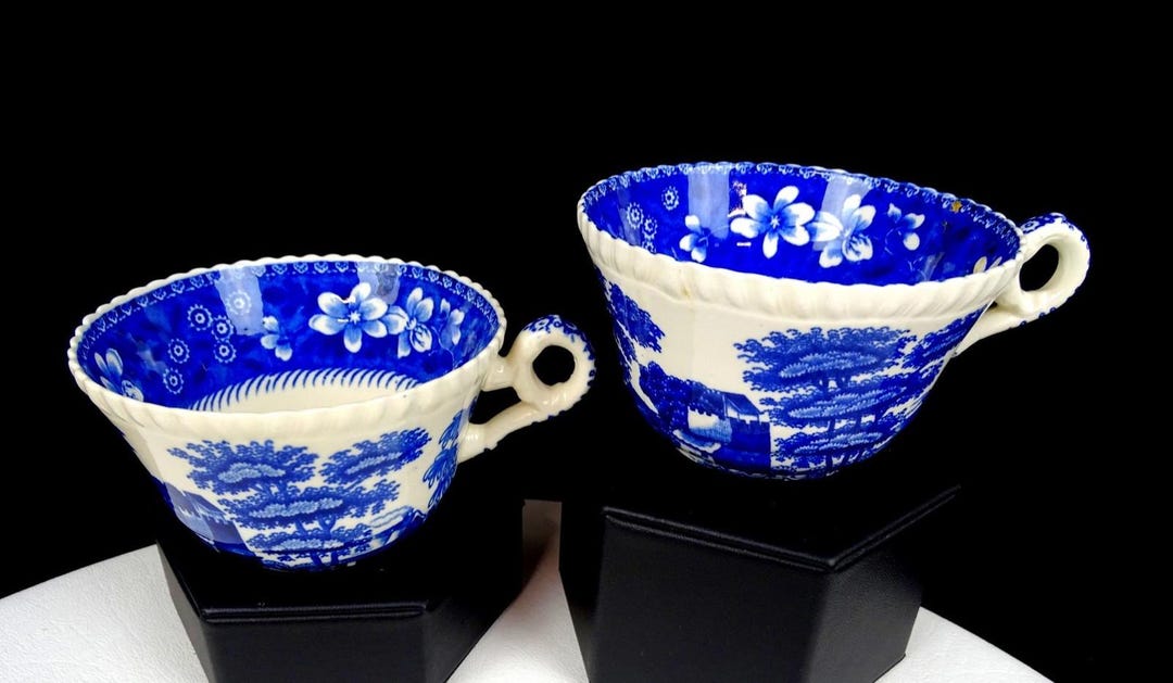 Copeland England Spode’s Tower Gadroon Shape 2 Piece 2 1/4" Cups - Etsy