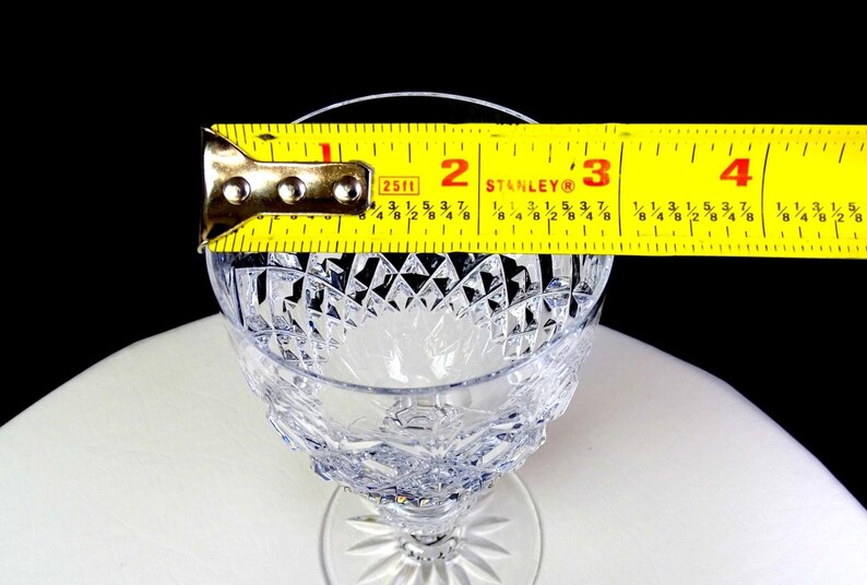 Kusak Brilliant Cut Crystal Cherry Diamond and Fan 2pc 6 1/4" Claret ...