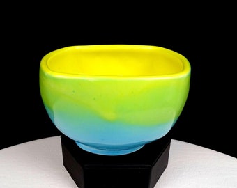 Square Yellow Pottery - Etsy
