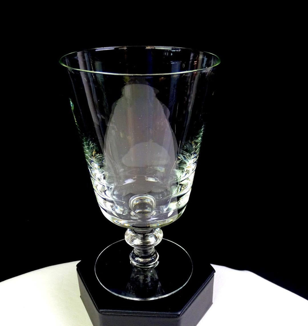 La Rochere France Crystal Antoine Clear Wafer Stem 5 5/8 Water Goblet ...
