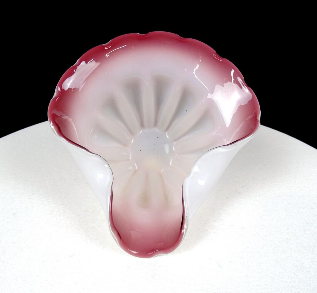 Daysun Japan Cased Art Glass Amethyst Folded Rim 6 3/8" Bowl 1940-70 ...