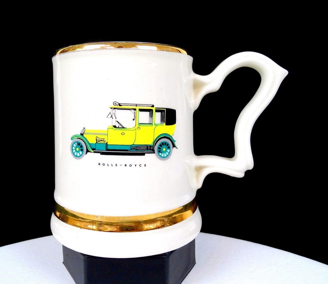 Prince William Ware Porcelain 22 Carat Gold Rolls-royce 4 3/4 Mug - Etsy