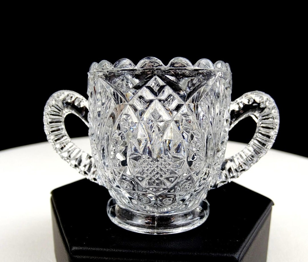 Eapg Bryce Higbee Madora Arrowhead in Oval Pattern Glass 2.25 Childs ...