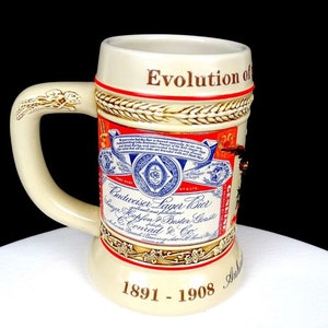 Anheuser Busch Evolution of the Budweiser Label Vintage 6 Convention ...