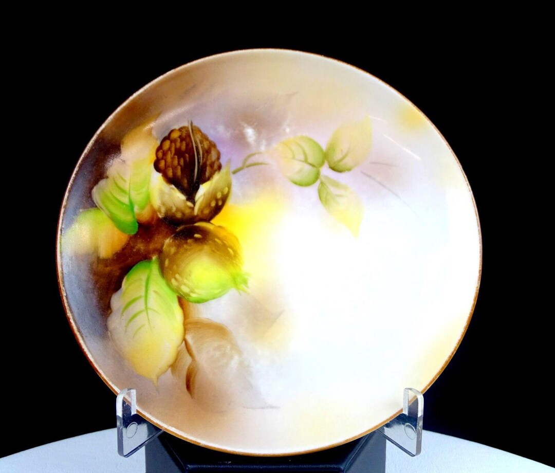 Nippon Morimura Antique Porcelain Walnuts 6 1/4 Side Plate 1911-1921 - Etsy