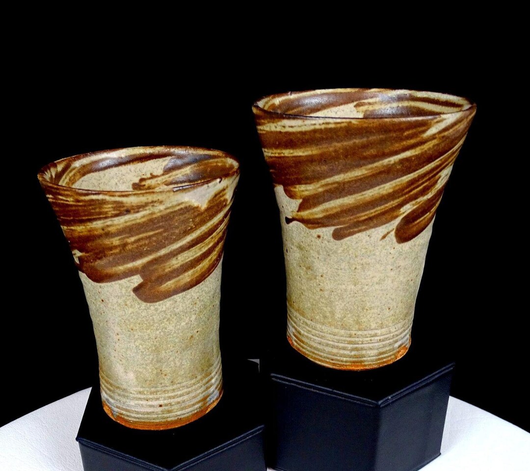 Ken Stevens Northwest Art Pottery 2 Piece Stoneware Vintage 4 5/8 ...