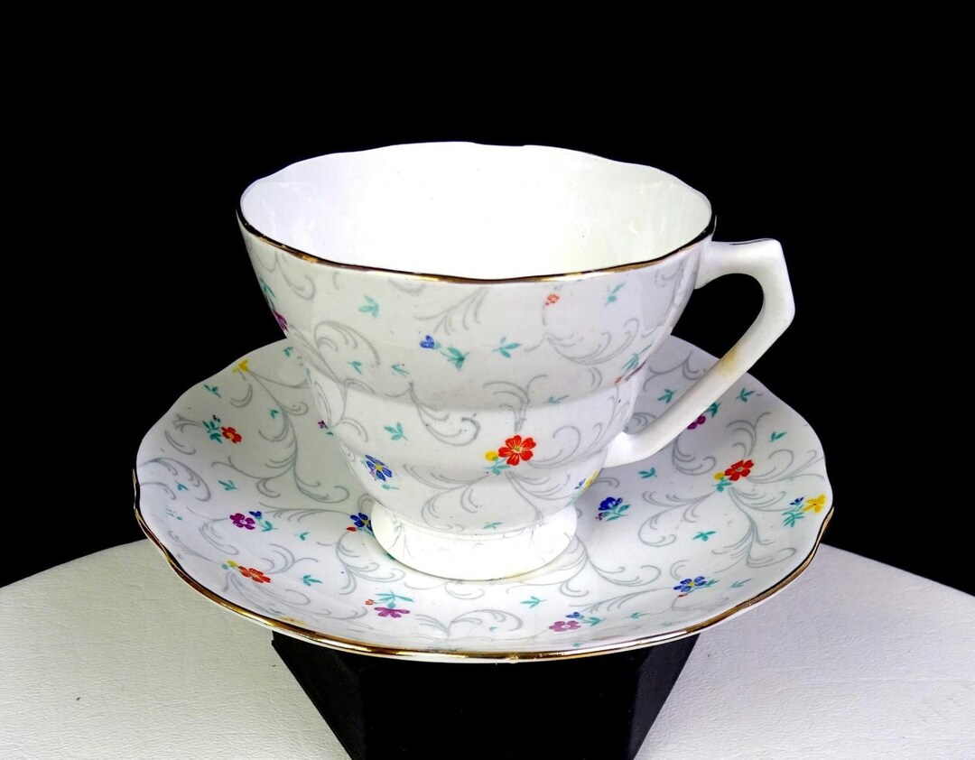 Samuel Radford Pottery England 7820 Pattern 2 3/4" Cup & Saucer Set ...