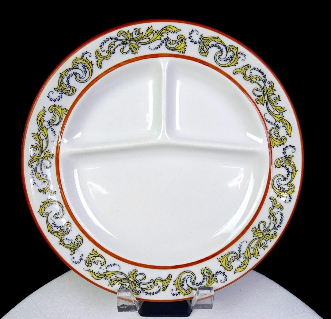 Mayer China Kirkwood Pattern Pullman Railroad Hotel 10 3/8" Grill Plate ...