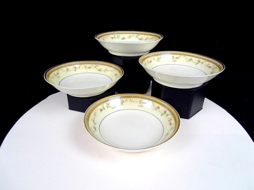 Haviland Limoges Porcelain Yale Pattern 4pc Antique 5 5/8 Fruit Bowls ...