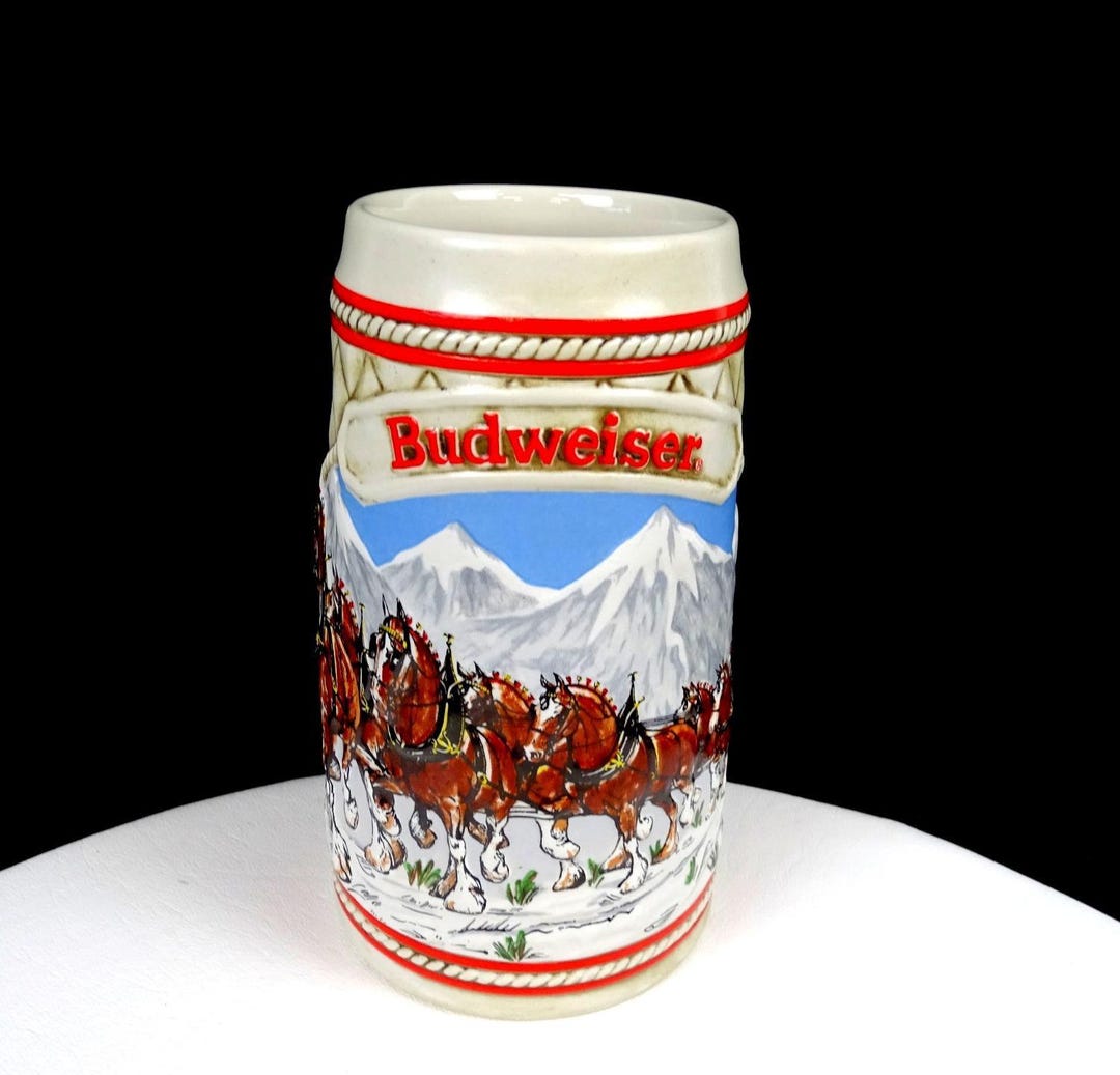 Anheuser Busch Budweiser CS63 Snow Capped Mountains Vintage 6 1/4 ...