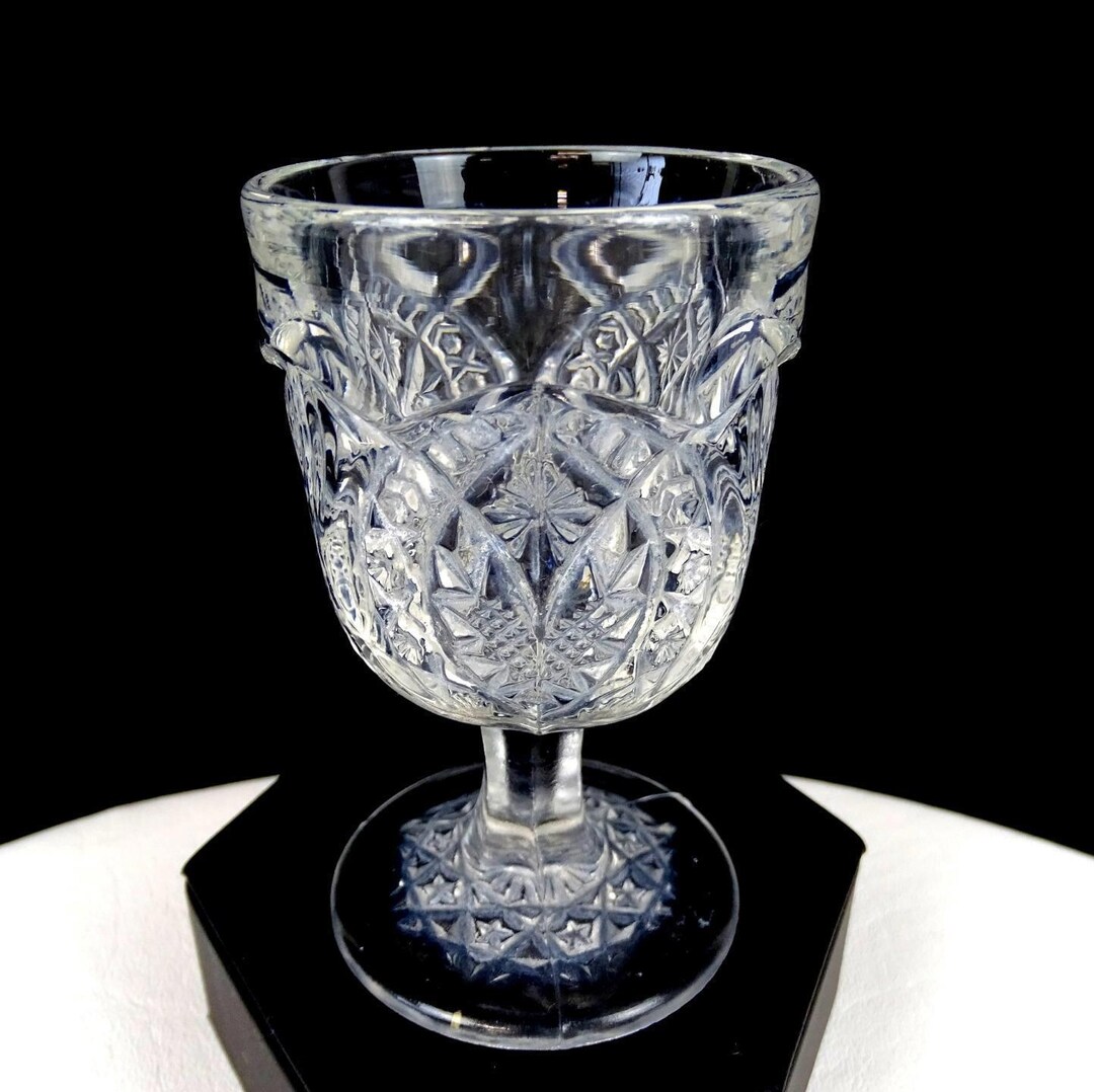 Eapg Bryce Higbee Madora Aka Arrowhead in Oval 3 3/4" Wine Glass 1906 ...