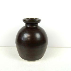 Louis Mideke NW Art Pottery Dark Brown Glaze Vintage Stoneware 3 Vase ...