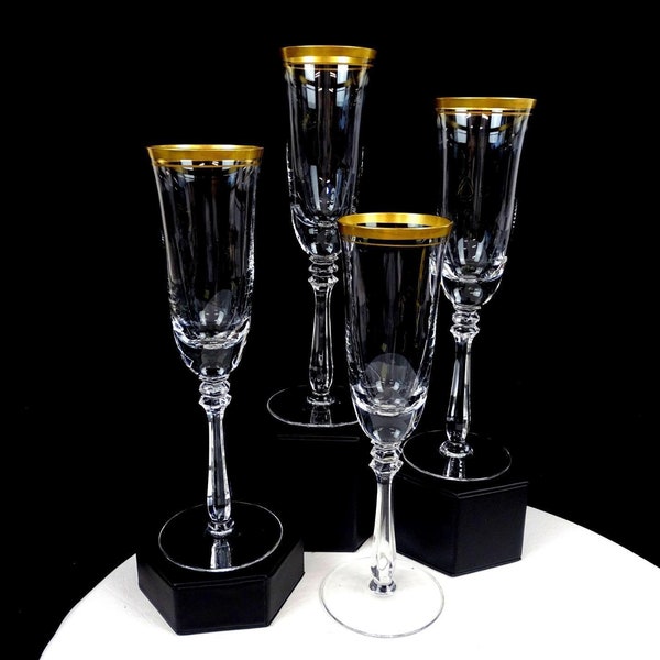 Mikasa Crystal Gold Trim - Etsy