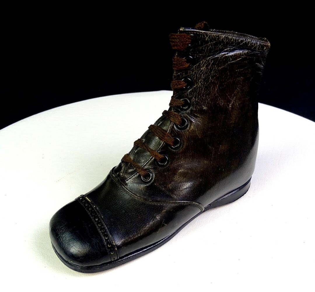 Bielefeld & Sphan Antique Black Leather Rare Salesman Sample Childrens ...