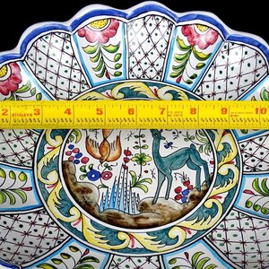 Nora Fenton Portugal Pottery Signed Aurora Large Vintage 12 1/2 Bowl - Etsy