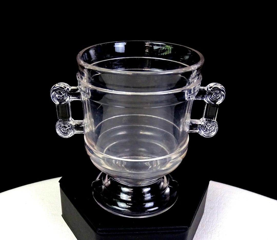 Mckee Glass EAPG City Pattern Clear Crossed Disc Antique 3 3/8" Egg Cup ...