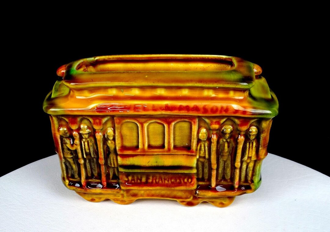 SNCO Japan Porcelain 514 San Francisco Cable Trolley Car Vintage 7 ...