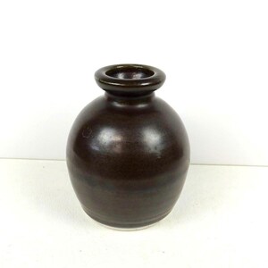 Louis Mideke NW Art Pottery Dark Brown Glaze Vintage Stoneware 3 Vase ...