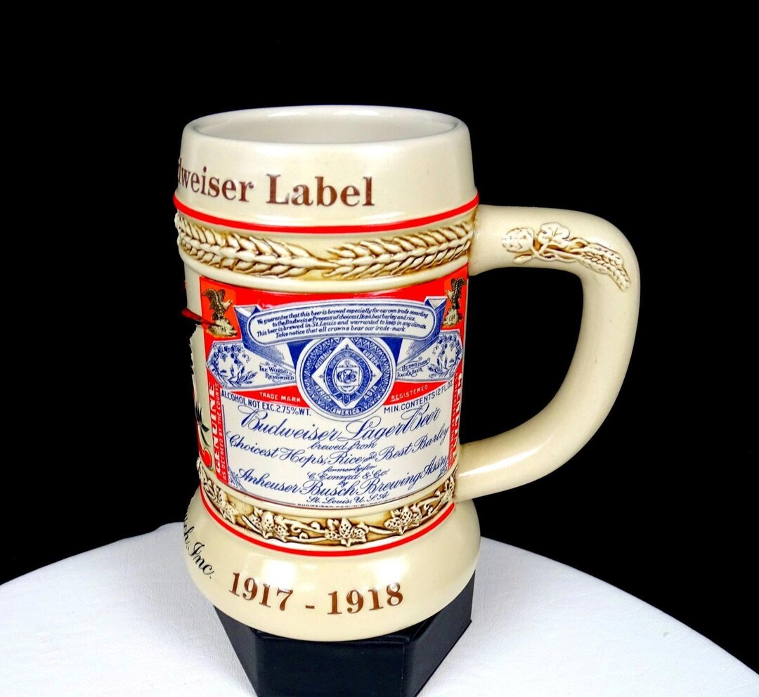 Anheuser Busch Evolution of the Budweiser Label Vintage 6 Convention ...