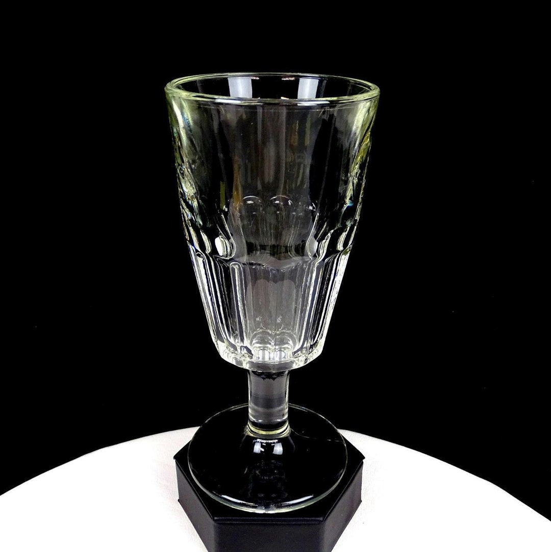Eapg Pattern Glass Paneled Flint Clear Antique 7 1/4 Water Goblet 1880 ...