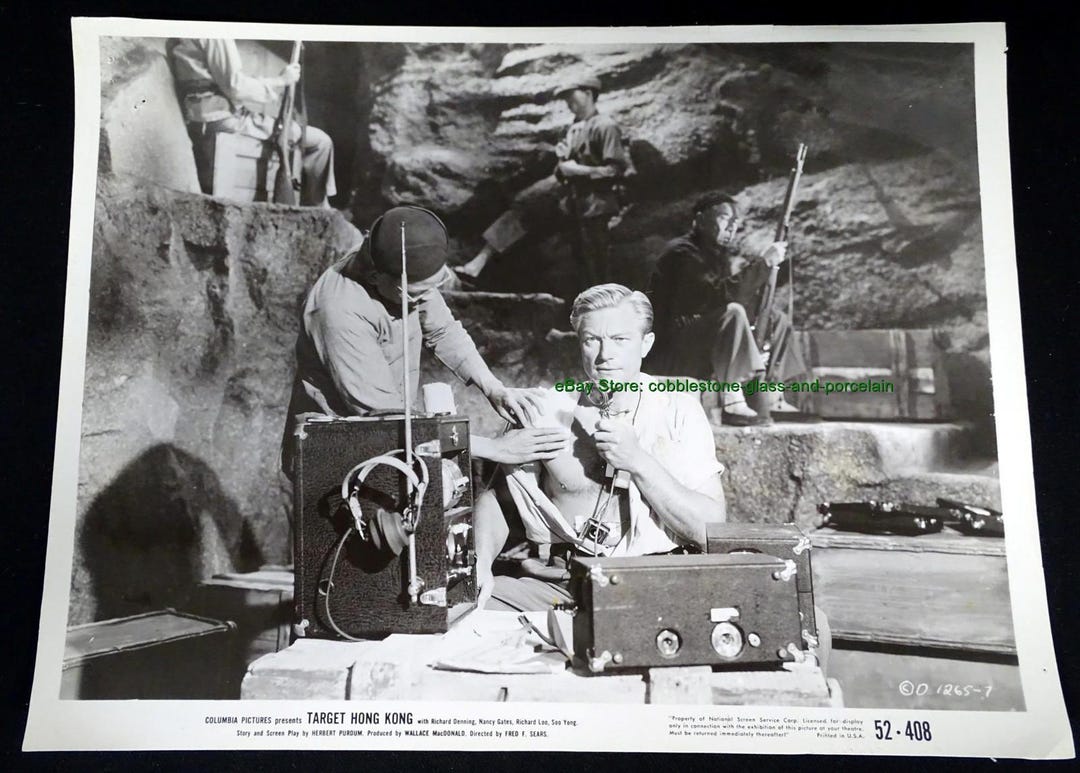 Richard Denning,nancy Gates in Target Hong Kong Original 8x10" Press ...