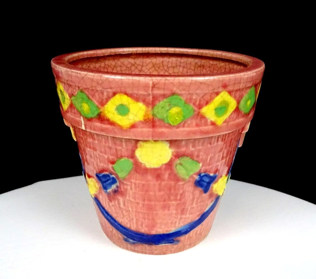 Japanese Art Pottery Bluebell Flowers Pink Vintage 4 7/8 - Etsy