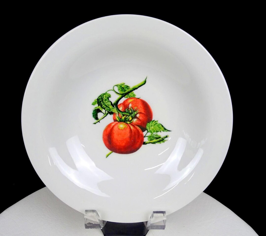 Retsch & Co. Wunsiedel Bavaria Germany Porcelain Tomato Plant 9" Soup ...