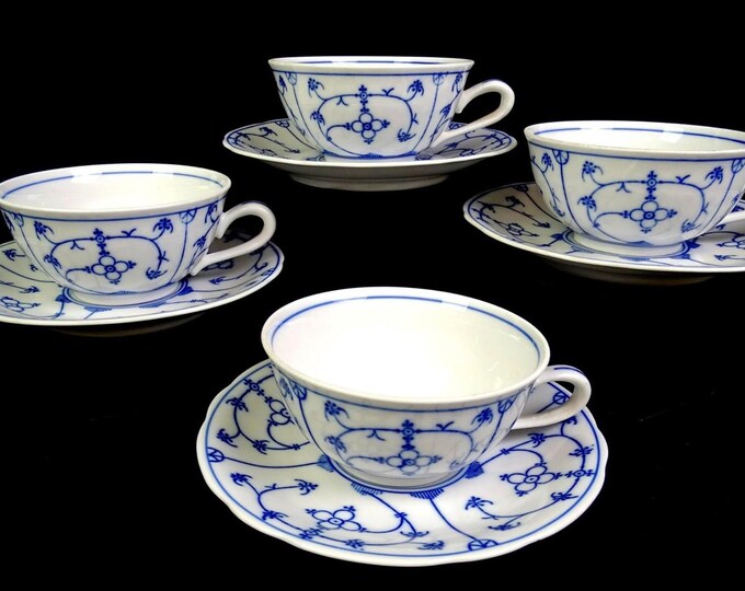 Winterling Porcelain Bavaria Germany Strawflower 8 Pc 2" Cup & Saucer ...