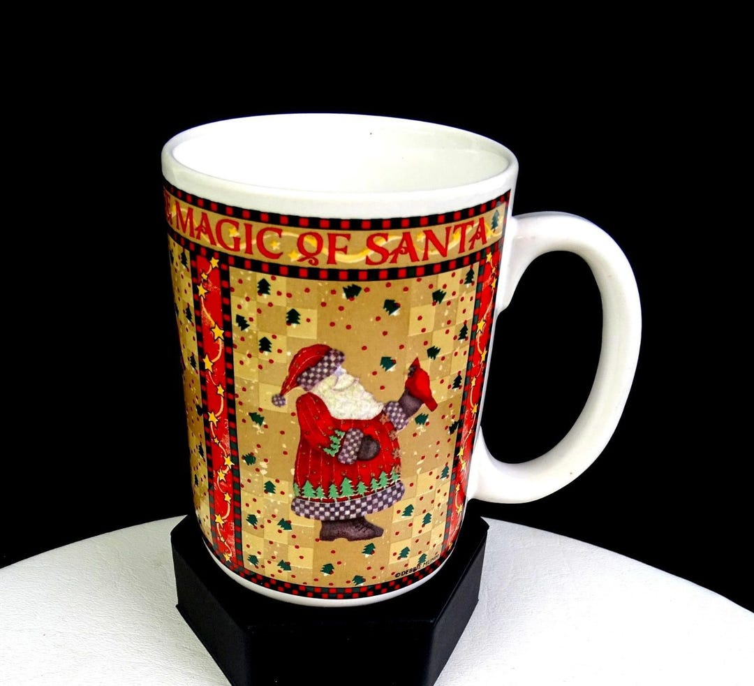 Sakura Porcelain Debbie Mumm Magic of Santa 14 Ounce 4 1/2" Christmas ...