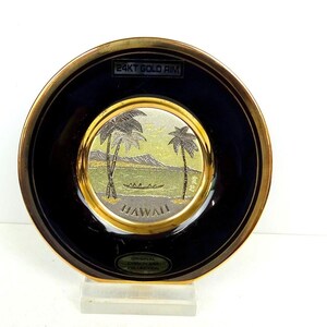 Dynasty Gallery Japan Vintage Art of Chokin 24kt Hawaii 4 1/4 Collector ...