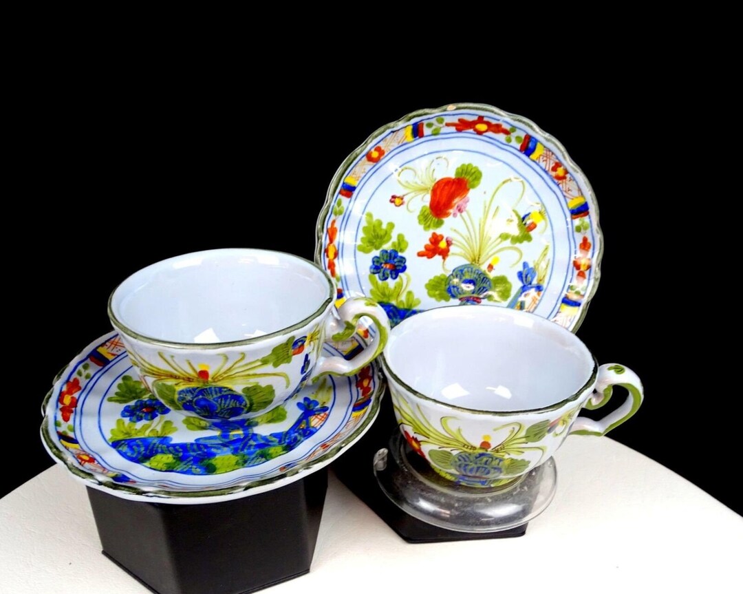 Faenza Italy Pottery Garofano 2 Pattern 1 7/8 Demitasse - Etsy