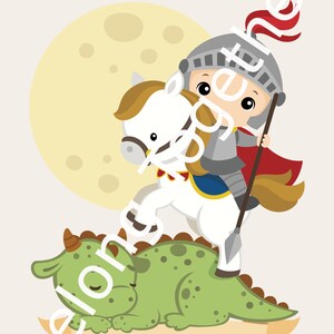 Saint George Wall Art, Saint George Art Print, Catholic Saint Art Print ...