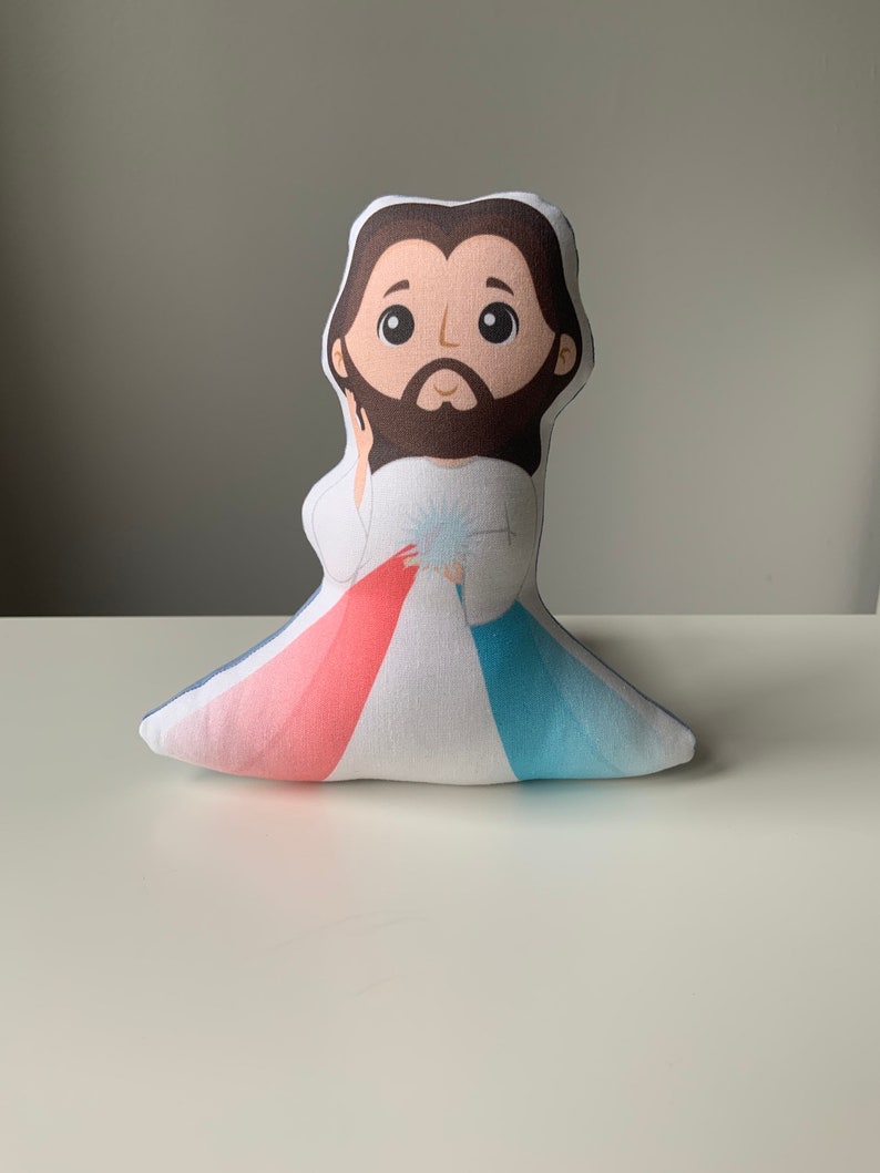 Divine Mercy Jesus Stuffed Doll Saint Gift Baptism Catholic - Etsy