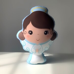 Girl Guardian Angel Stuffed Doll, Saint Gift, Baptism, Catholic Gift ...