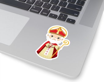 Saint Nicholas Catholic Saint Sticker - Etsy