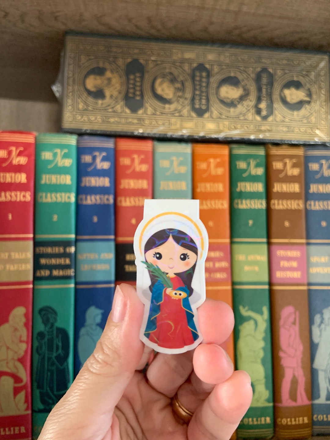Saint Lucy Magnetic Bookmark, Catholic Bookmark, Saints Bookmark ...