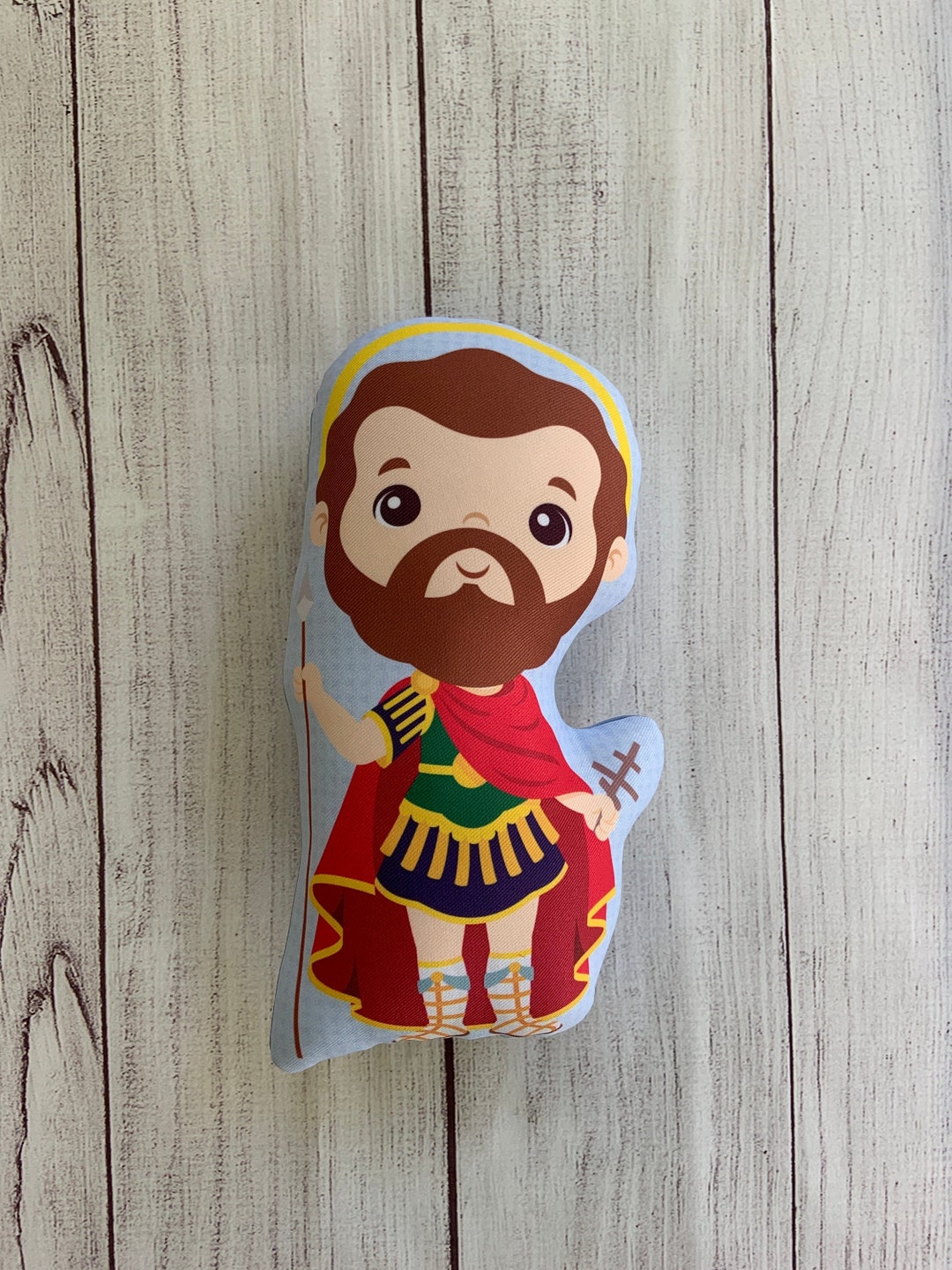 St Longinus the Centurion Stuffed Doll, Saint Gift, Baptism, Catholic ...