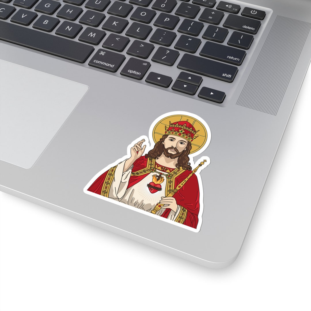 Jesus the King Sticker, Christ the King Water Resistant Vinyl Matte or ...