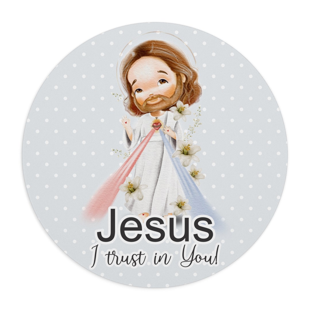 Divine Mercy Jesus Christ Mousepad, Catholic Mouse Pad, Saints Mouse ...